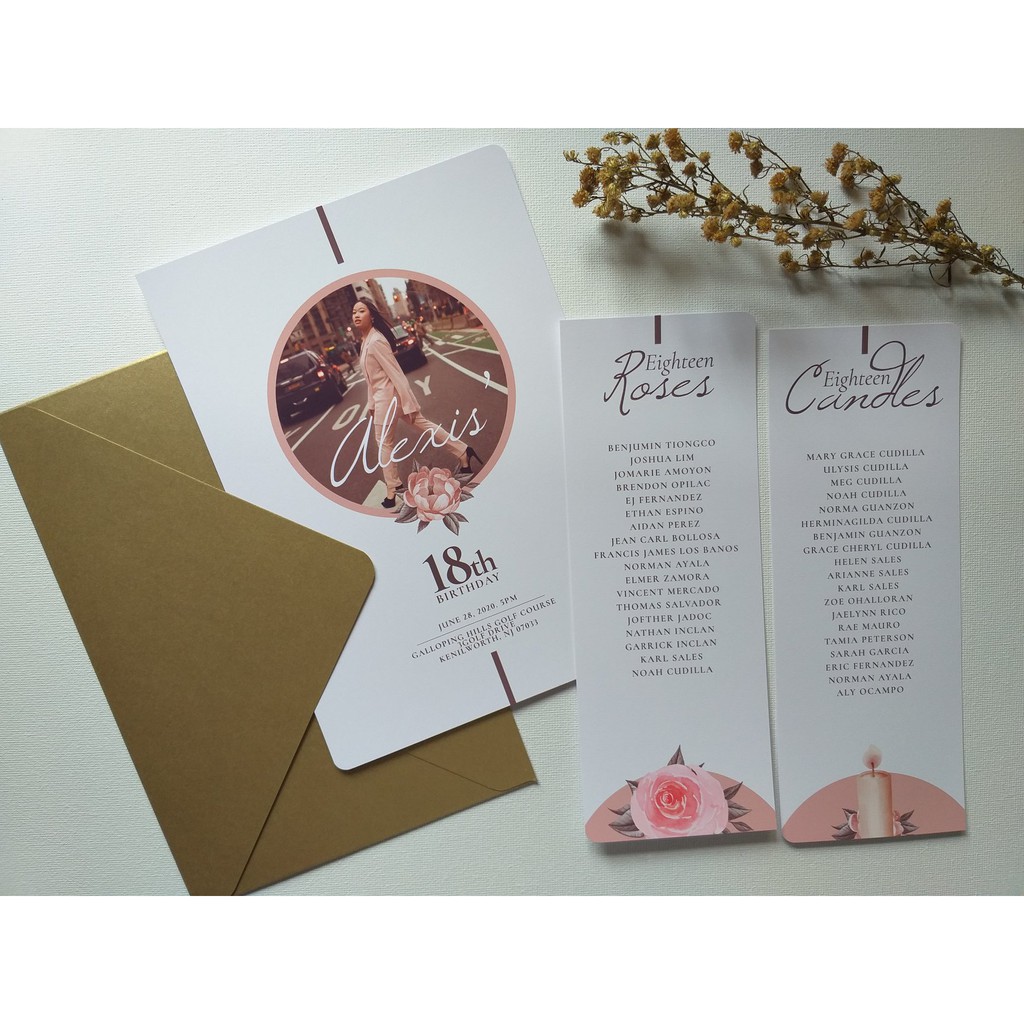 Vintage Debut Invitation Designs