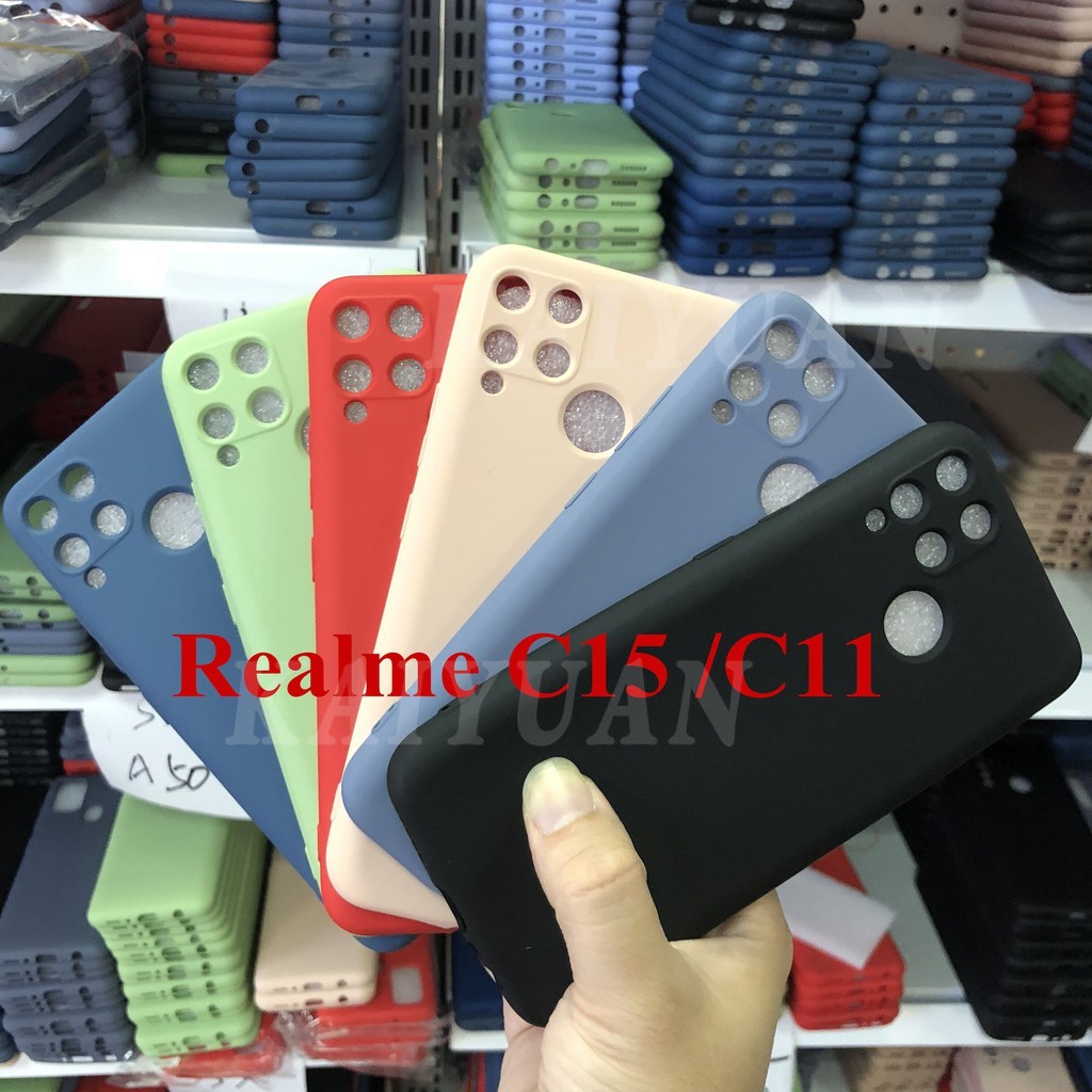 Liquid Phone Case For Realme C15 Candy Soft Cover C11 5 5i C3 6i 6 Pro ...
