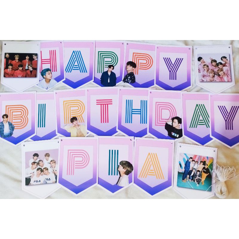 Bangtan BTS Dynamite Theme Customized Happy Birthday Party Banner ...