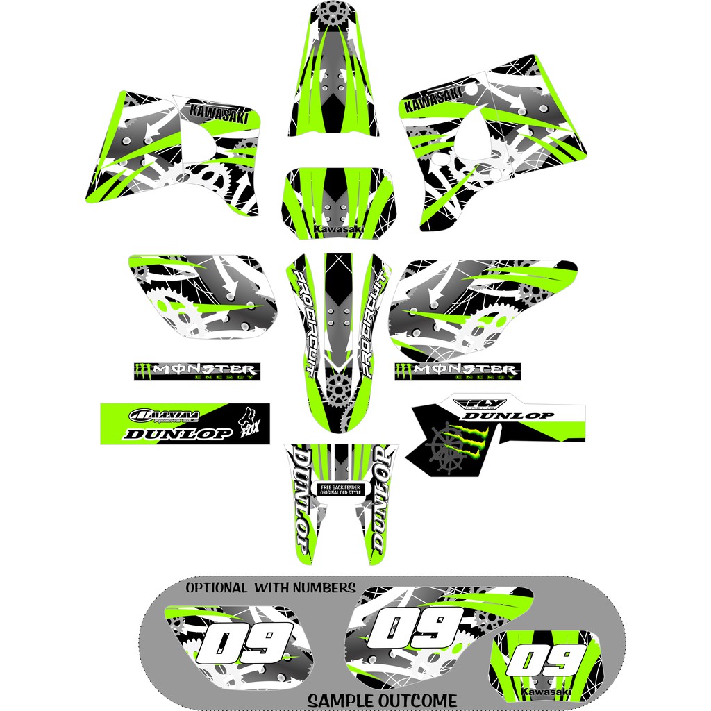 kmx 125 gears style full set stickers | Shopee Philippines