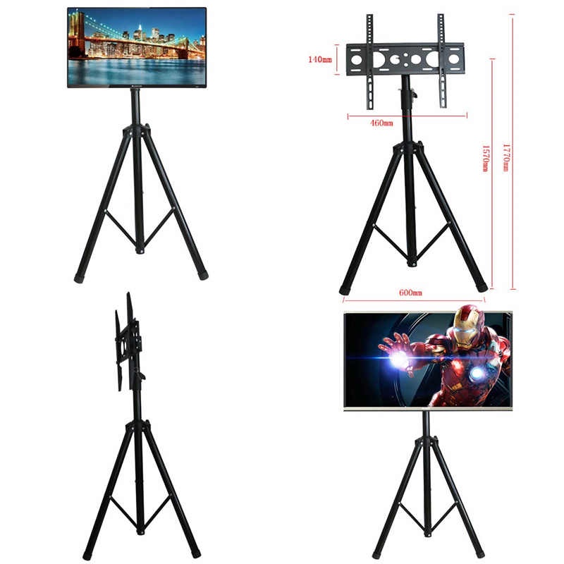GSE Tripod TV Stand for 26"-55" Portable LCD Stand Height Adjustable TV ...