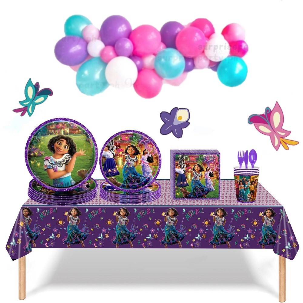 New Encanto Mirabel Birthday Balloons Decoration Mirabel Banner Cake ...