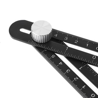 6 Folding Ruler Tile Hole Positioning Multi Template Angle Rulers w ...