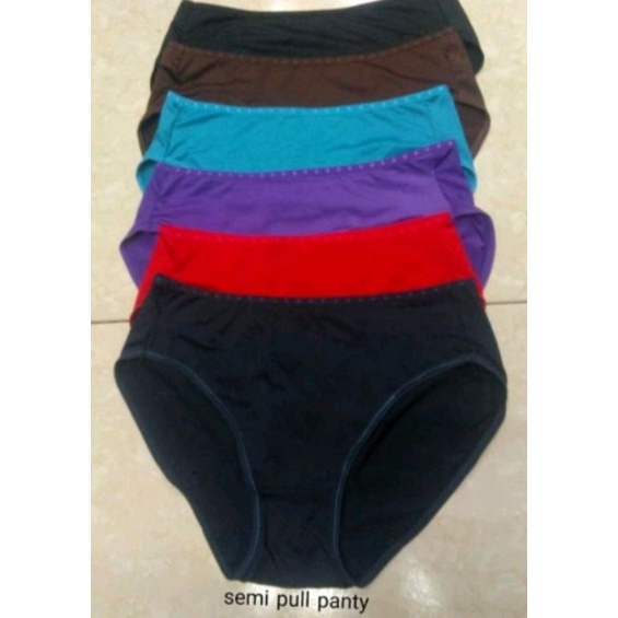 Triumph semi highwaist Plus size stretchable silk panty onhand sizes ...