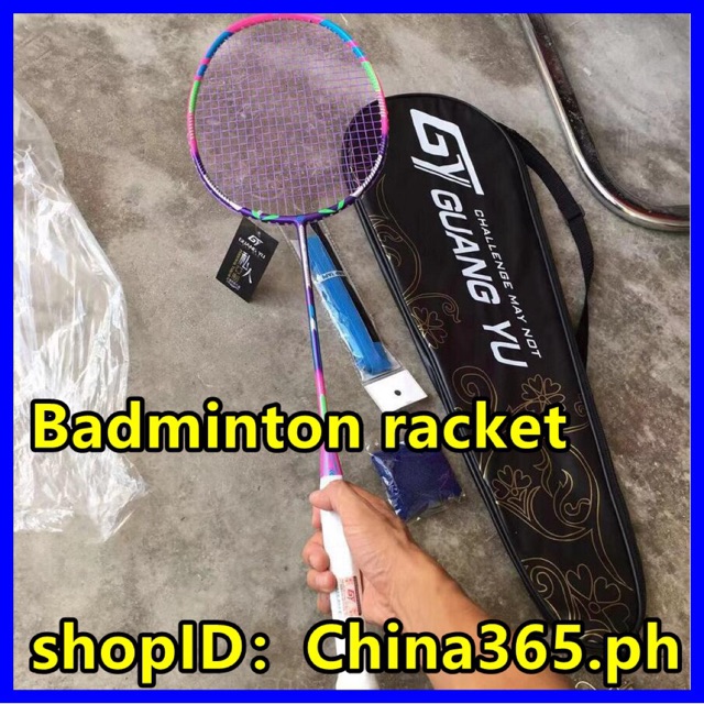 Badminton racket Full carbon 4U ultra light both racquet | Shopee ...