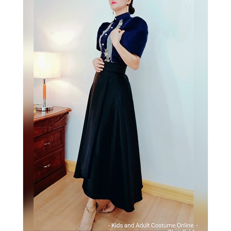 LADY MESTIZA BARONG AND LONG MAXI SKIRT MODERN FILIPINIANA | Shopee ...
