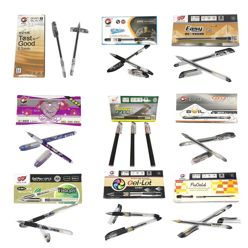 COD 12pcs Gel Sign Pen Ballpen TestGood 0.5mm G-2501 G-316 G-380 G-382 ...