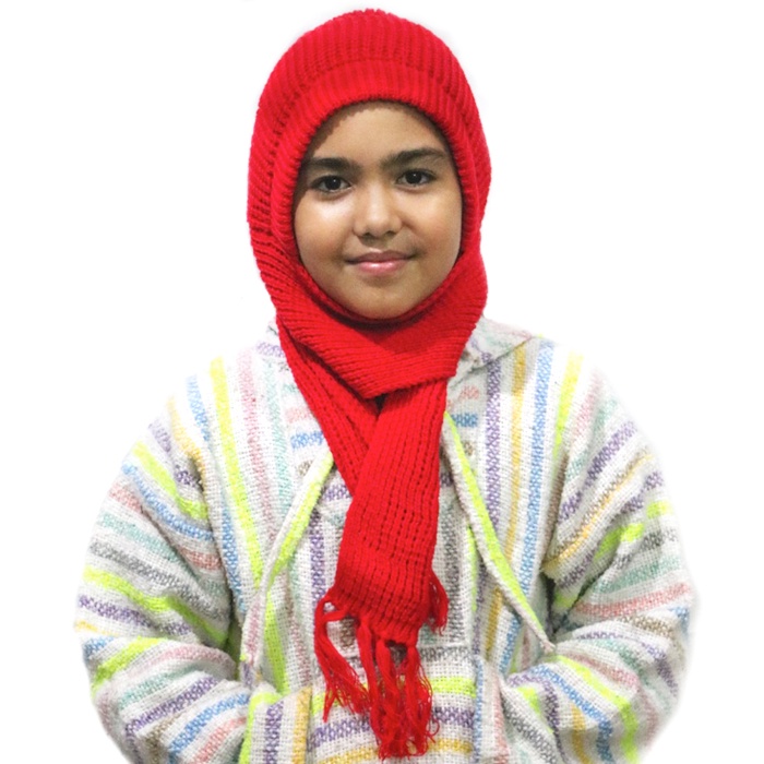 Cordillera Hoodie Scarf Crochet Red | Shopee Philippines