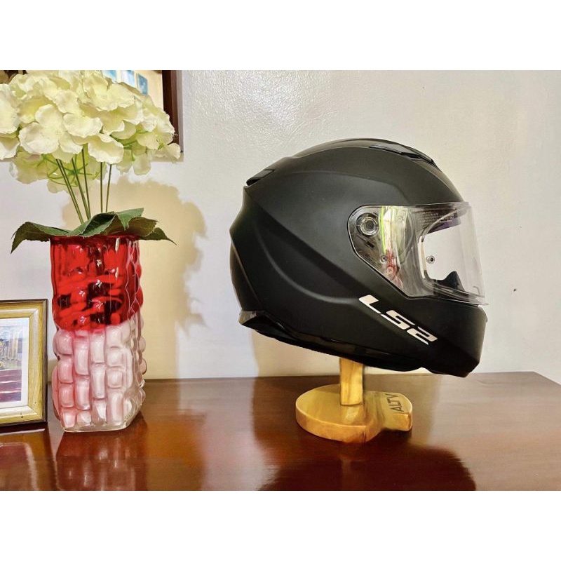 Wooden Helmet Display