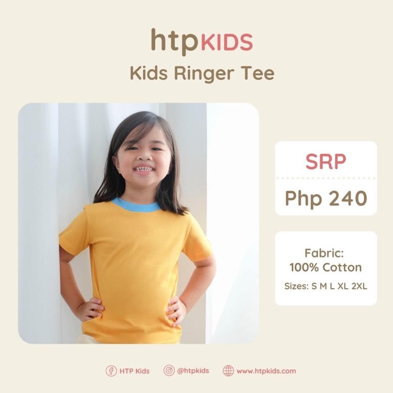 HTP Kids Ringer Tees | Shopee Philippines
