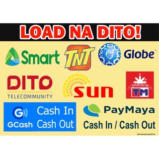 Load na Dito! A4 Laminated Signage | Shopee Philippines