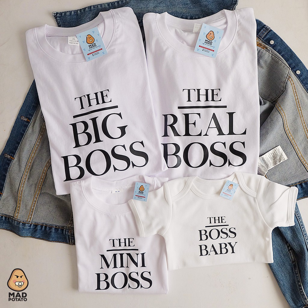 MAD POTATO Big Real Mini Boss Family Terno Shirts Family Set Family ...