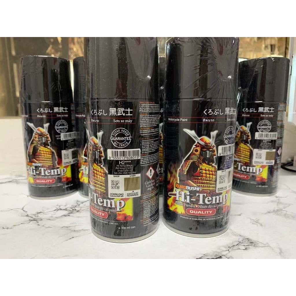 SAMURAI PAINT - HI TEMP COLORS,BLACK AND SILVER | Shopee Philippines