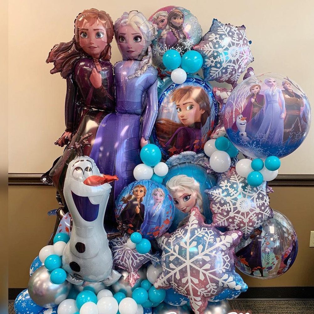 Frozen Ballons Birthday Party Decorations Balloons Princess Party Elsa ...