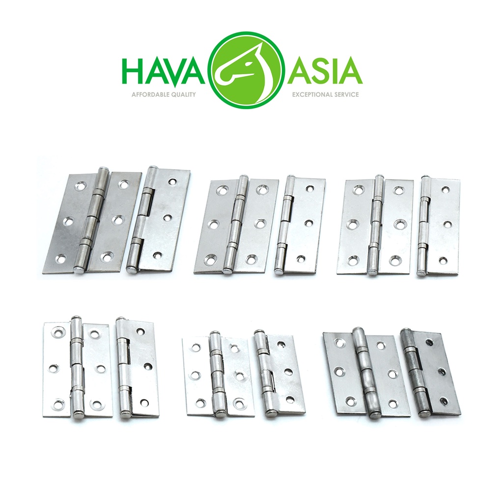 HavaAsia Heavy Duty Stainless Steel Narrow Butt Hinges (Code: SSSBB ...