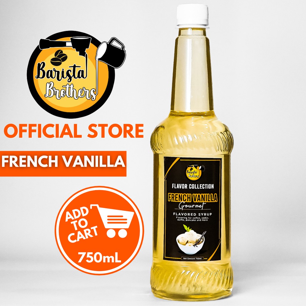 Barista Brothers French Vanilla Syrup Flavor for Coffee, Milk Tea, Ice ...