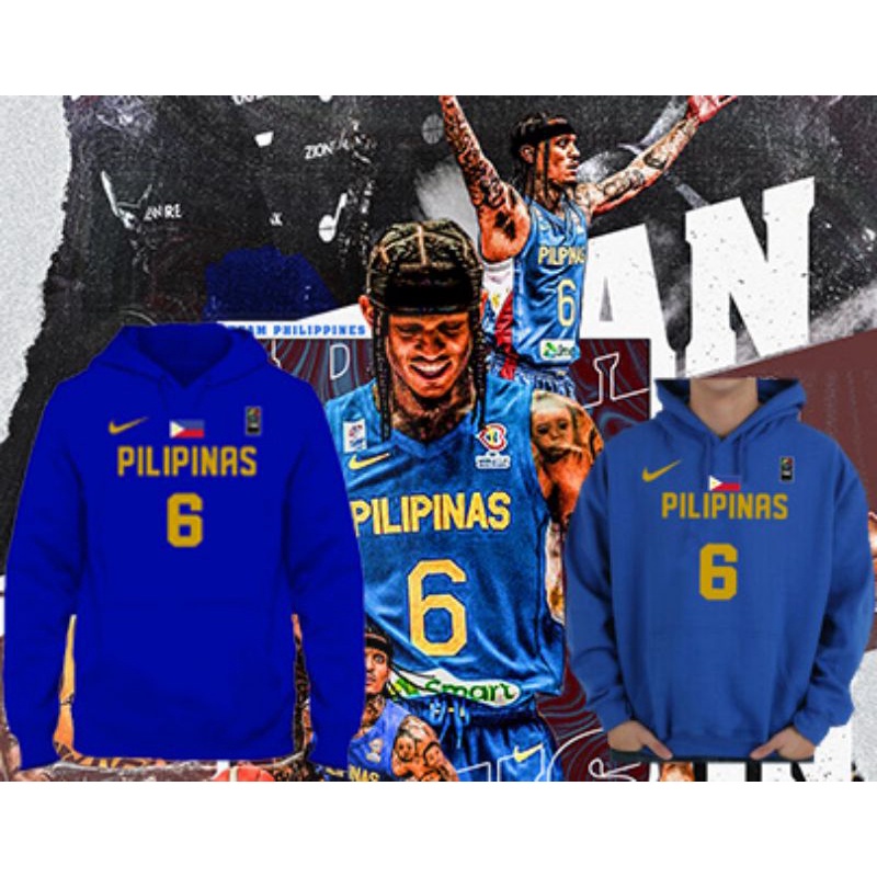 Gilas Pilipinas hoodie jacket / Jordan Clarkson number 6 | Shopee ...