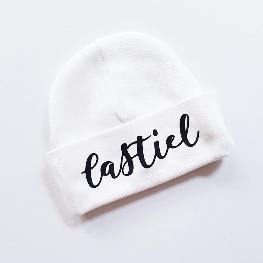 Customized White Bonnet with Baby Name | Shopee Philippines