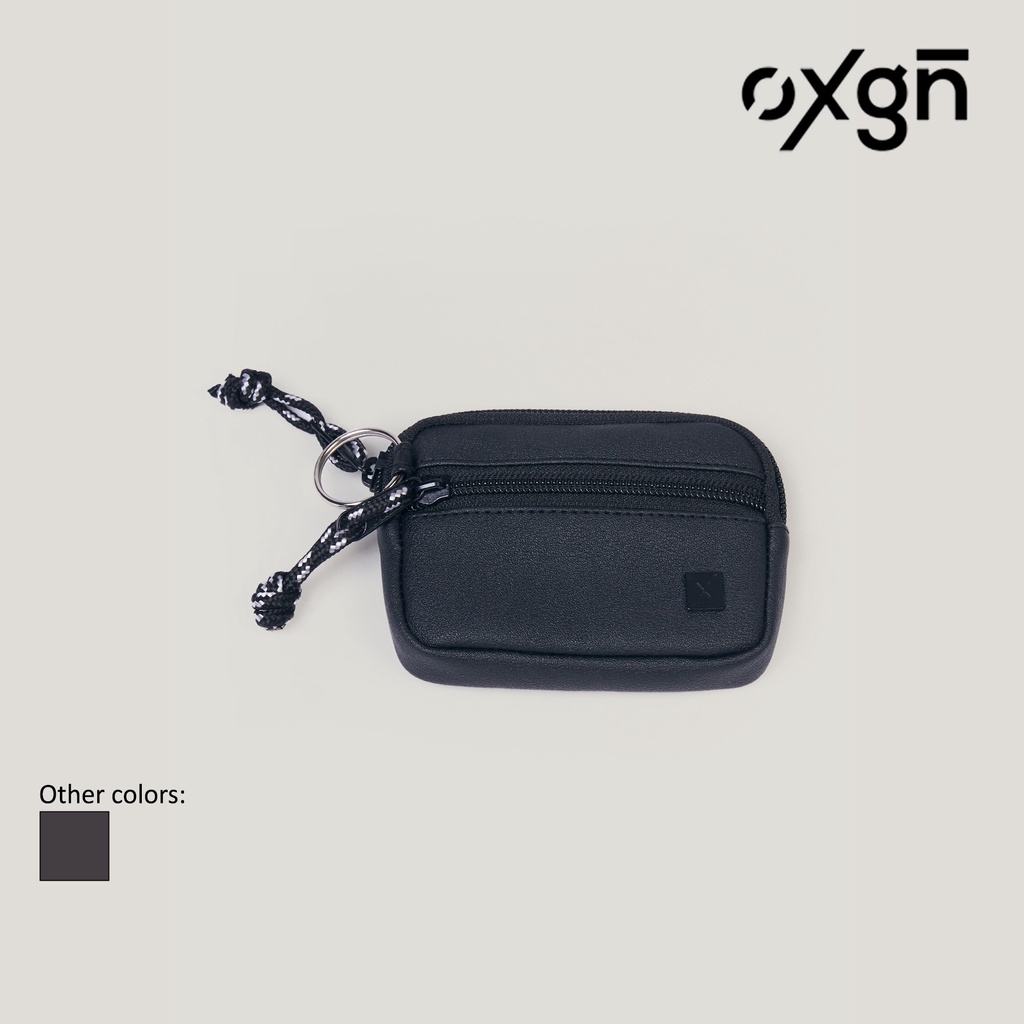 OXGN Coin Purse With X Metal Logo For Men And Women (Black/Coffee ...