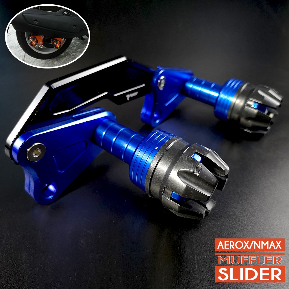 MUFFLER SLIDER for yamaha NMAX and AEROX [5207 -BLUE] | Shopee Philippines