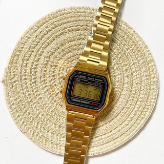 Casio Watch Vintage A158 Gold Black | Shopee Philippines