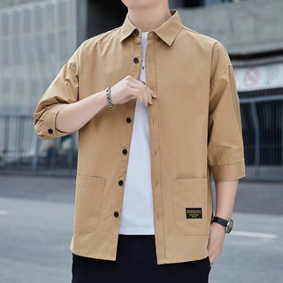 Long Sleeve Polo Shirt for men work shirts Classic Korean man plain casual fashion Business ...