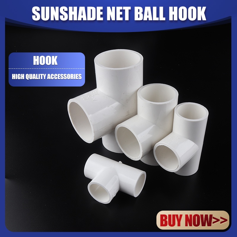 Inner Dia 20~50mm PVC Pipe Equal Tee 3 Ways Connector Fittings ...