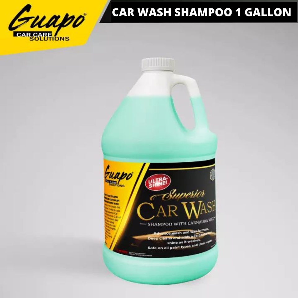 Guapo Superior Car Shampoo w/ Carnauba Wax Motor Wash Shampoo with Wax ...