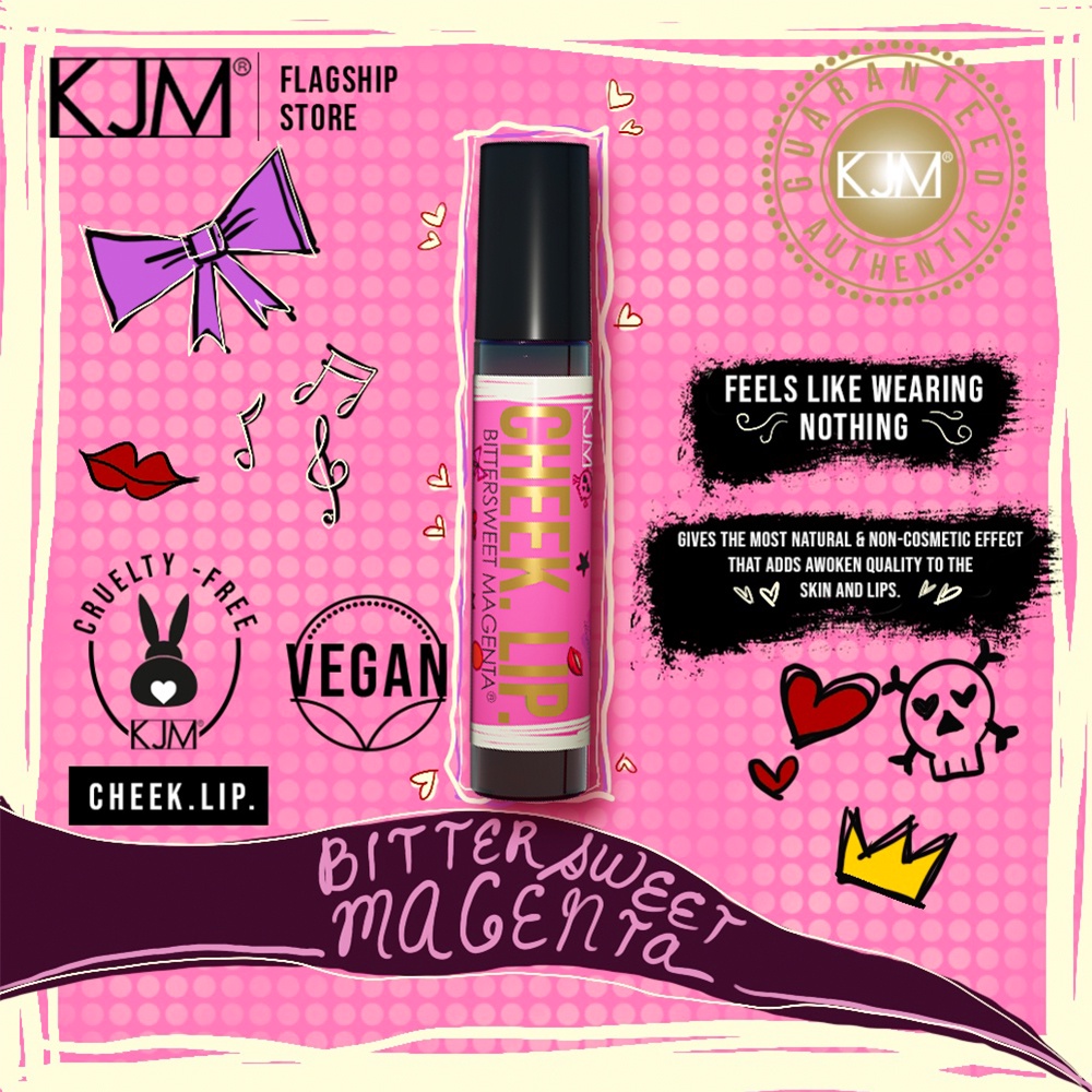KJM Bittersweet Magenta Cheek. Lip. Tint 10mL | Shopee Philippines