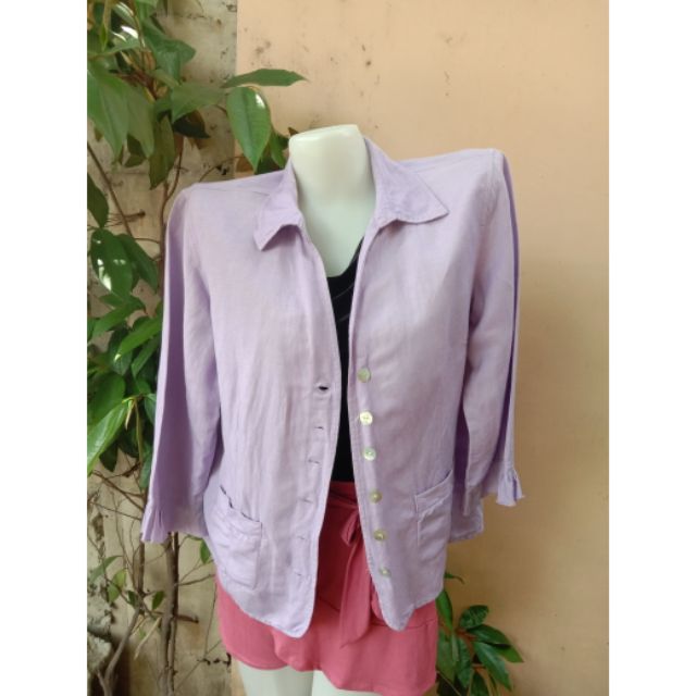 Formal Lavender Blazer | Shopee Philippines