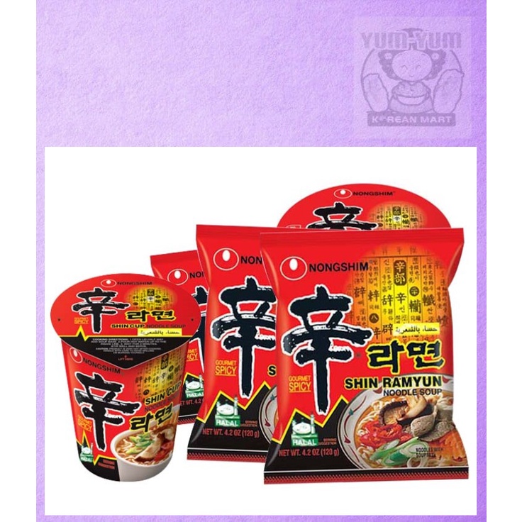 NONGSHIM SHIN RAMYUN ORIGINAL ASSORTED (POUCH/CUP) | Shopee Philippines