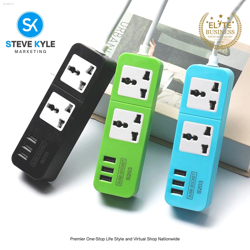 Universal S204 Power Extension 4 Ports USB Socket Charging Station ...