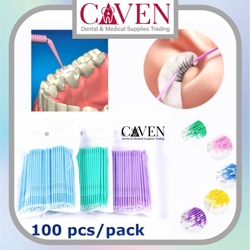 Micro Brush Microbrush Micro Applicator for Dental, Eyelashes, Cleaning ...