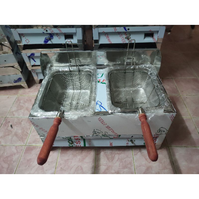 Double Deep Fryer Jumbo Gas Operated | Shopee Philippines