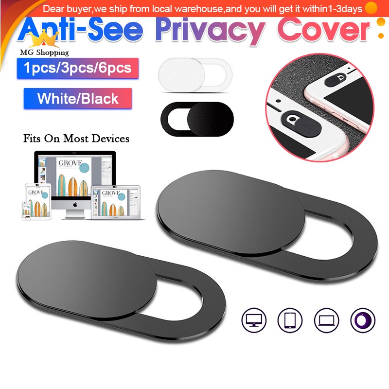 Universal Webcam Cover Shutter Magnet Slider Plastic Camera Cover Phone ...