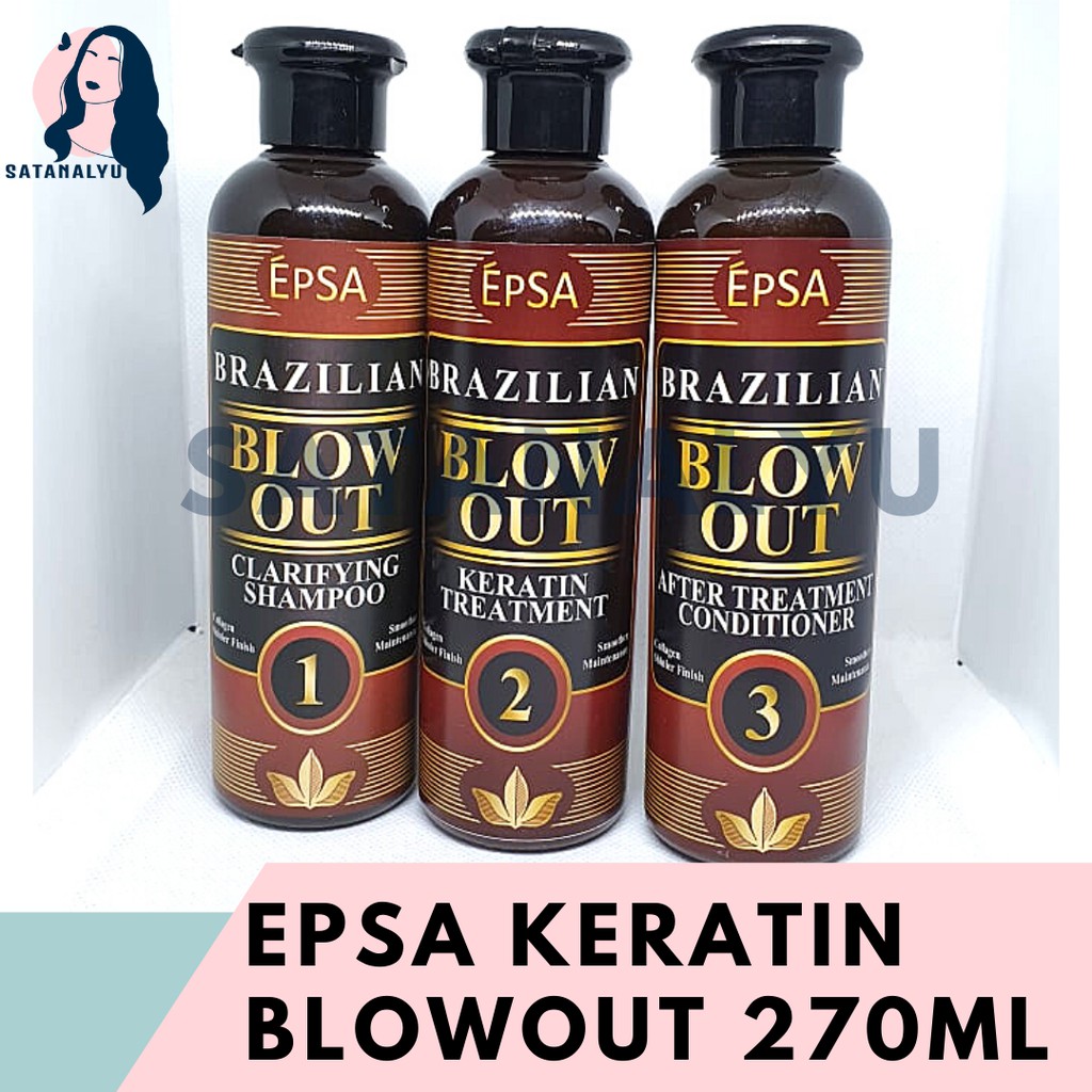 EpSA Brazilian Blow Out Keratin Treatment Set 1,2&3 270ml | Shopee ...