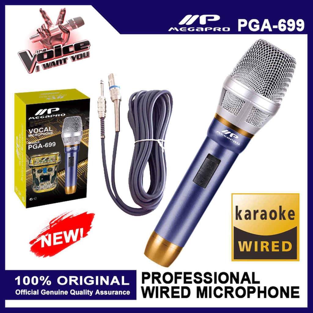 New Megapro Professional PGA-699 Model Heavy Duty 10M Wire microphone ...