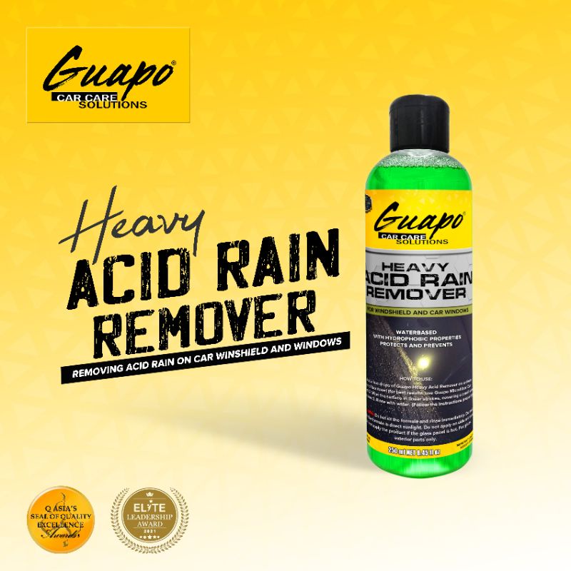 Guapo Car Care Solutions Heavy Acid Rain Remover for Car Windshield and ...