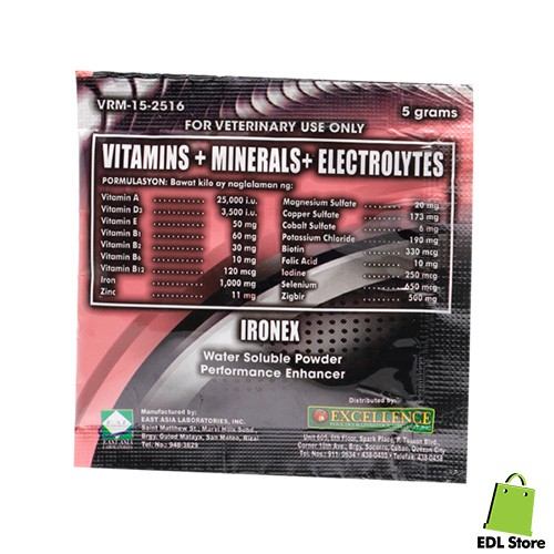Ironex Water Soluble Performance Enhancer (5gms) /sachet | Shopee ...