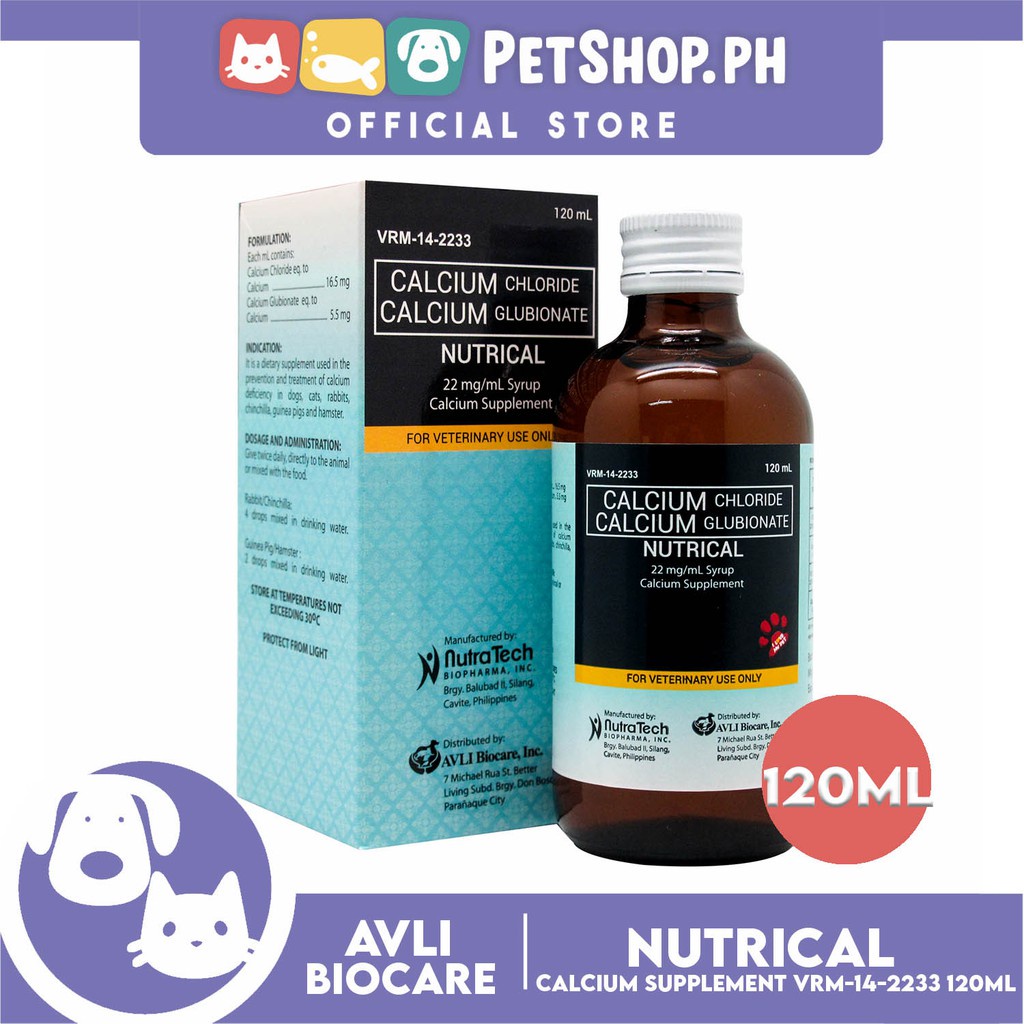 Nutrical Calcium Supplement, Calcium Chloride and Calcium Glubionate ...