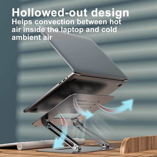 Meewoo Laptop Stand Adjustable Aluminum Laptop Riser Laptop Cooling ...