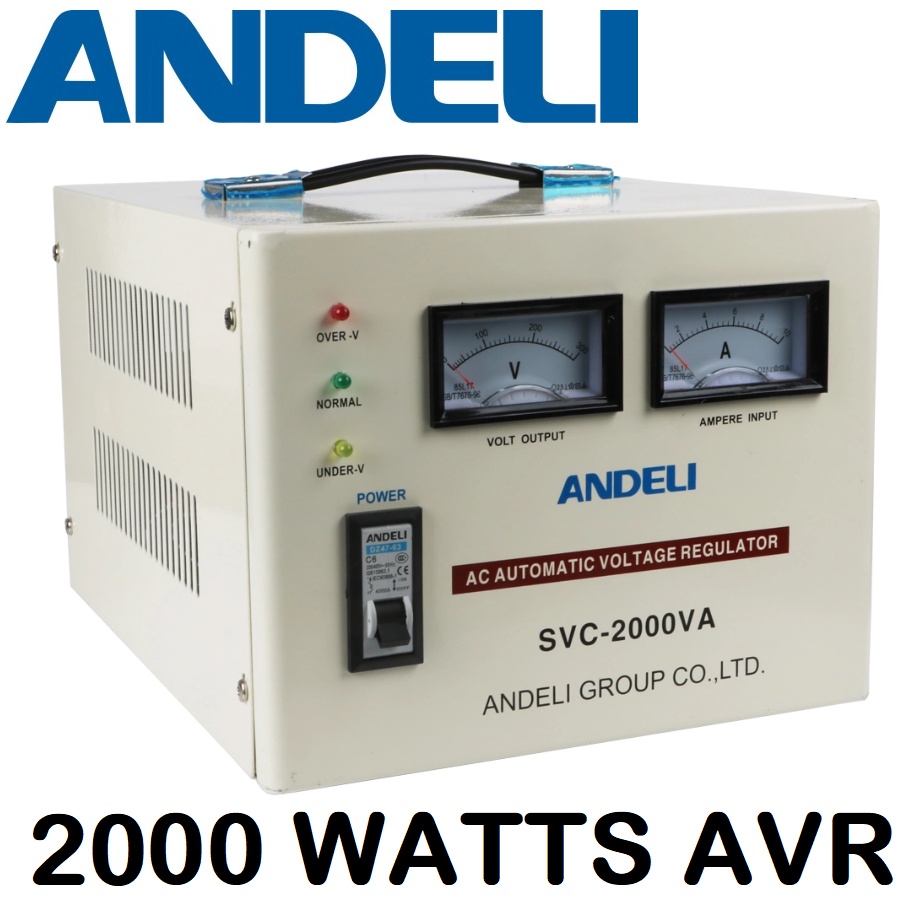 Andeli AVR 2000W Servo Type Automatic Voltage Regulator SVC-2000 Servo ... Andeli AVR 2000W Servo Type Automatic Voltage Regulator SVC-2000 Servo ...