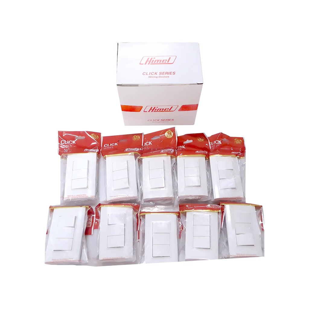 Himel Wiring Device HWDC3S2 - 3 Gang 2 way Switch 10pcs/box | Shopee ...