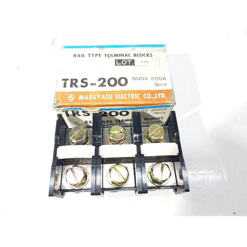 Terminal Block Rail Type 200A 3P TRS-200 (Original Made in Japan ...