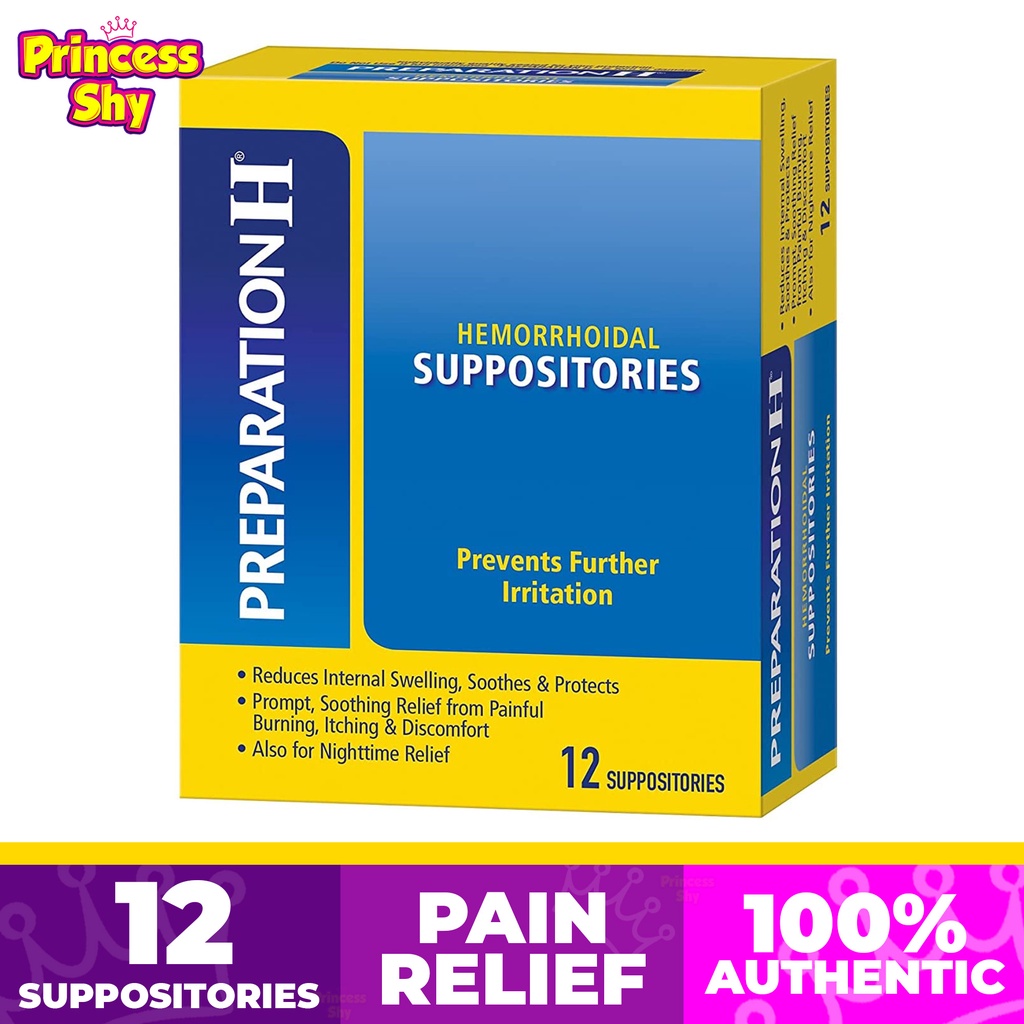 Preparation H Hemorrhoidal Suppositories 12 Count | Shopee Philippines