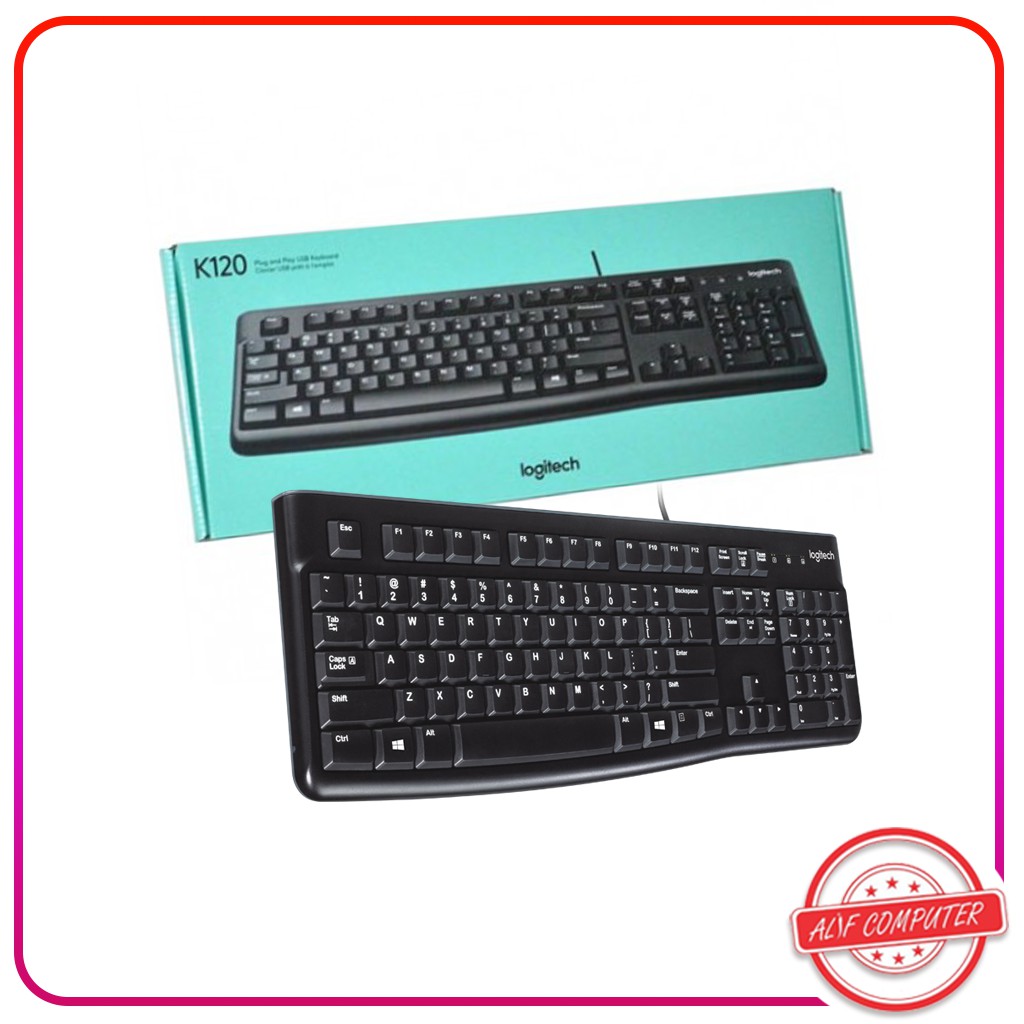 Logitech K120 Usb Keybord Keyboard | Shopee Philippines