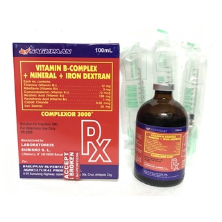 COMPLEXOR 3000 100ML - INJECTABLE B-COMPLEX WITH IRON (Sold per bottle ...
