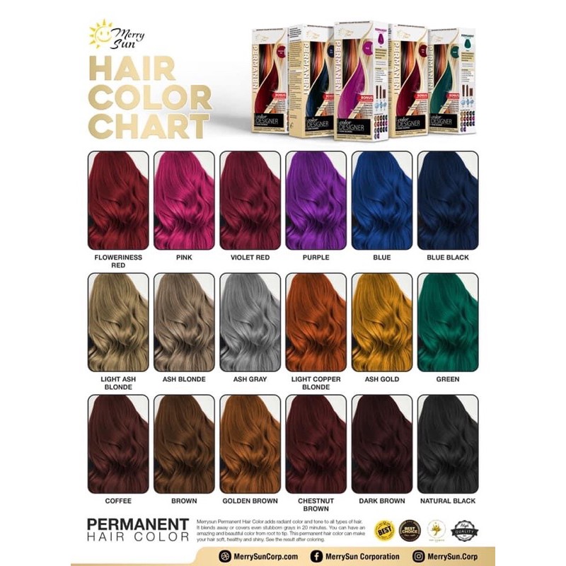 Merry sun Permanent hair color | Shopee Philippines