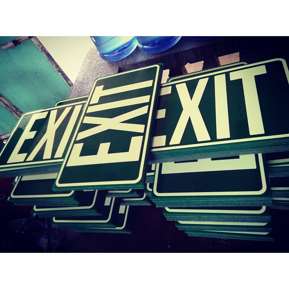 Luminous Exit Sign - Acrylic | Shopee Philippines