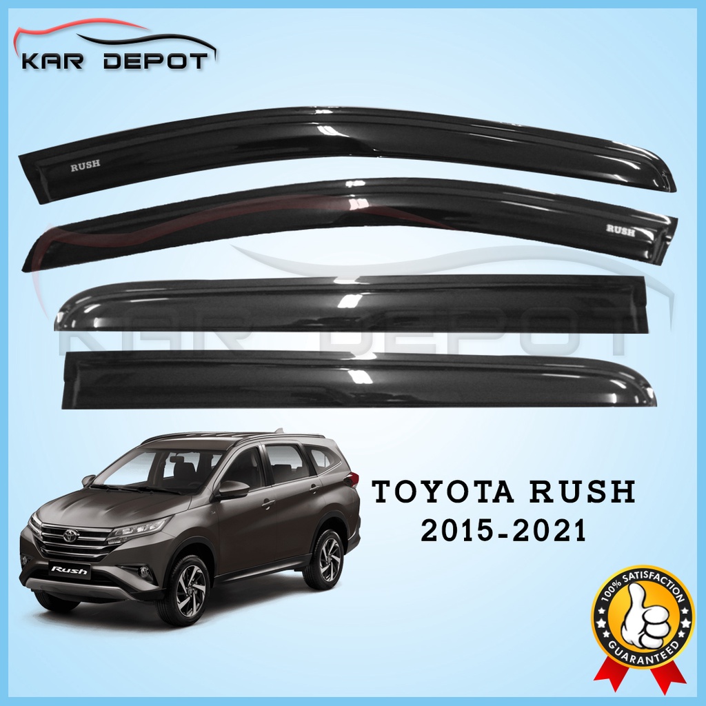Toyota Rush 2015-2021 Black Rain/Sun Guard Window Visor | Shopee ...